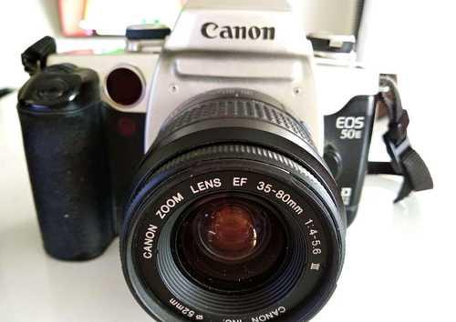 Плёночный фотоаппарат Canon EOS-50E + 2 объектива