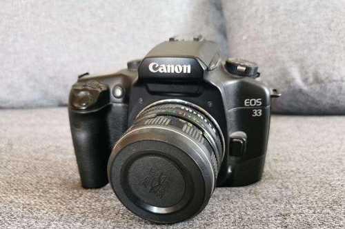 Зеркальный пленочный фотоаппарат canon eos 33