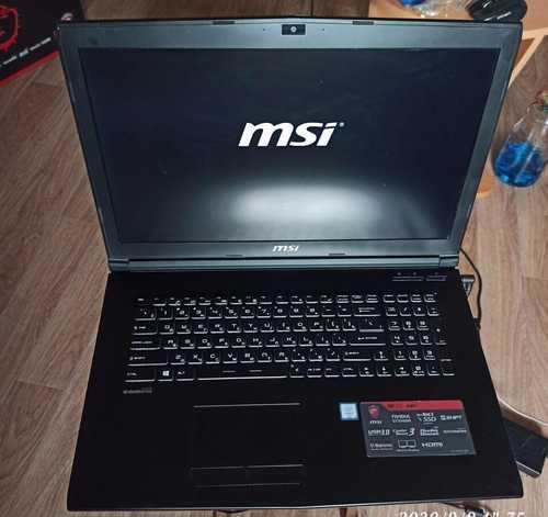 Ноутбук игровой MSI GL72 6QF/Corei7-6700HQ 3,5Mhz