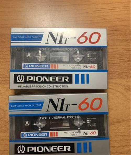 Аудиокассеты Pioneer N1t 60. запечатанные