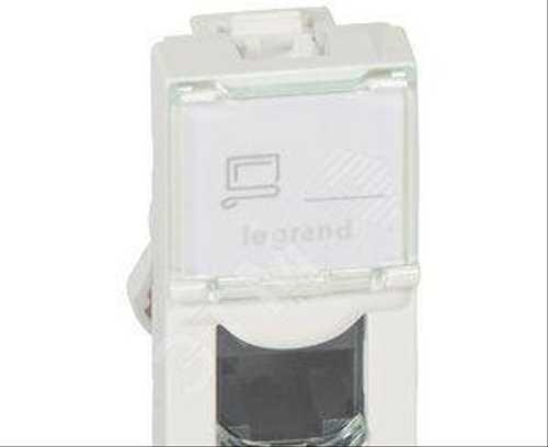 Розетка RJ45 Legrand (кат.5e UTP) Mosaic 1 модуль