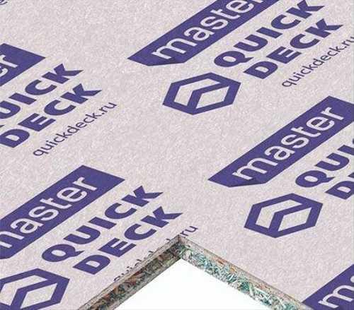 Плита влагостойкая дсп шпунтованная Quick Deck