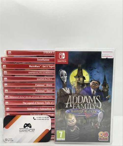 Nintendo switch The addams family Mansion Myhem
