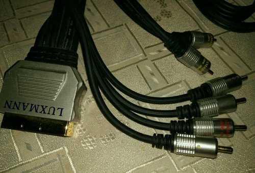 Кабель Luxmann Scart-6RCA 3 метра