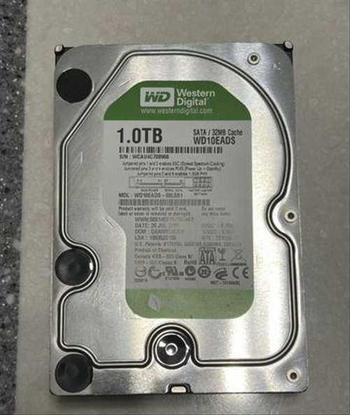 Жесткий диск HDD WD Green 1Tb wd10eads