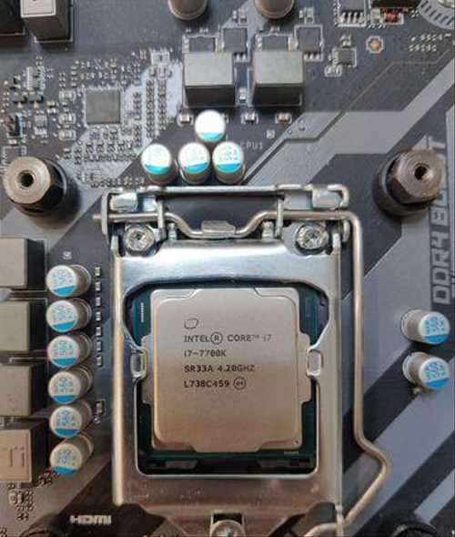 Intel core i7 7700k+MB MSI M250M bazooka+DDR4-16Gb