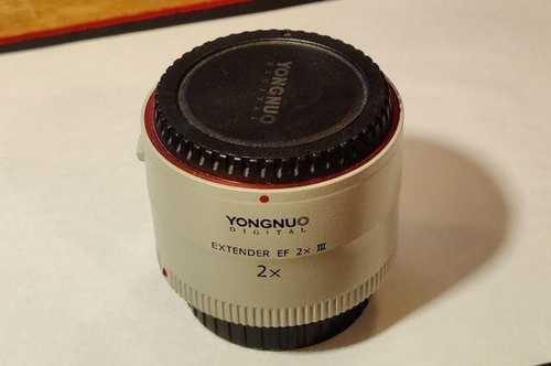 Телеконвертер Yongnuo YN Extender EF 2X III Canon