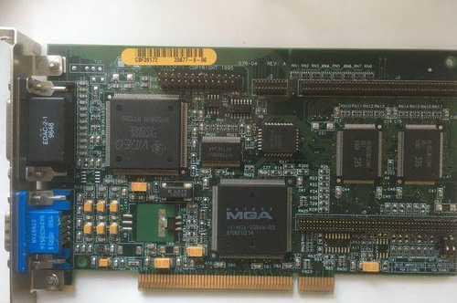 Matrox Millenium 2 mb видеокарта PCI