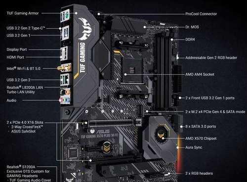 X570-plus B550 ASRock / Asus Материнские Платы