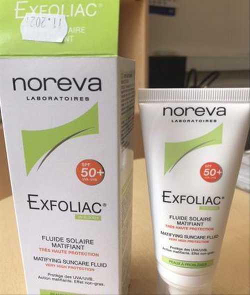 Солнцезащитный крем noreva exfoliac spf50