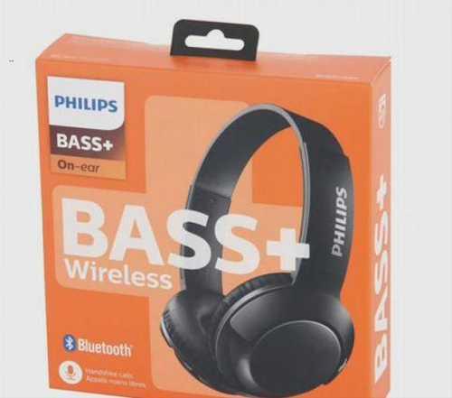 Наушники Bluetooth Philips Bass+ Black 3075