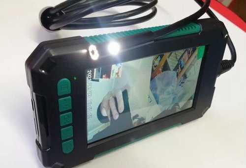 Автомобильный эндоскоп HD двойная камера с экраном