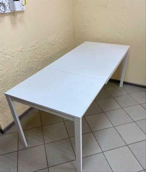 Раздвижной стол, белый 120/180x75 см, вангста, ике