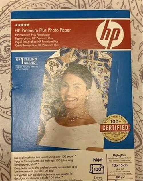 Фотобумага HP Premium Plus Photo Paper 10x15 cm