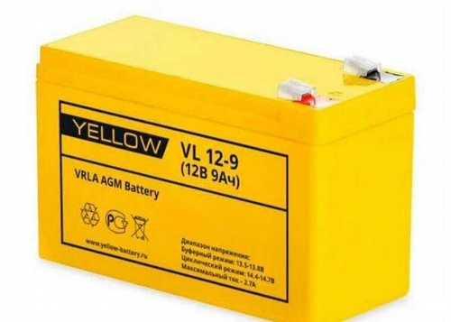 Аккумуляторная батарея Yellow VL 12-9 (12V / 9Ah)