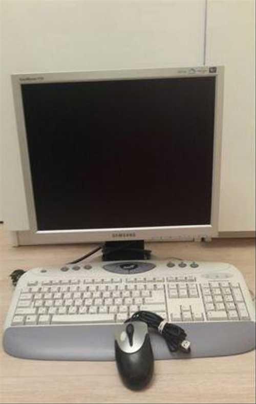 Монитор SAMSUNG + клавиатура+ мышка