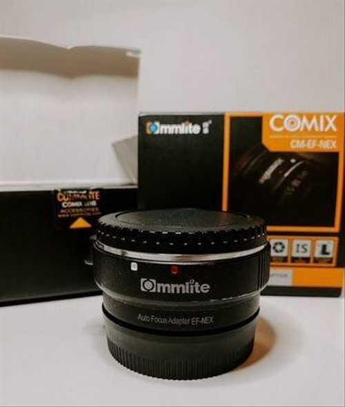 Адаптер Commlite CM-EF-NEX (Canon EF/F-S-Sony E