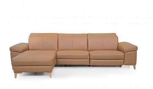Кожаный угловой диван Cadini 290x162 см. Бельгия
