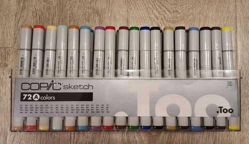 CopicSketch72Set A набор фирменных маркеров