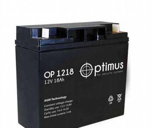 Аккумуляторная батарея Optimus OP 1218 18 Ач