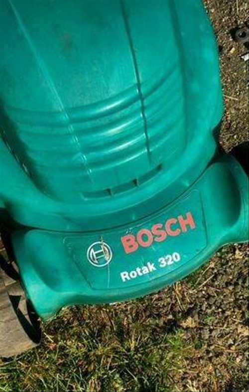 Электрическая газонокосилка bosch Rotak 320