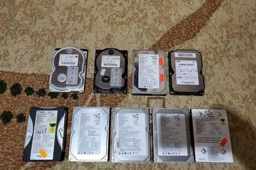 Старые жесткие диски от 4гб до 200гб цена за все