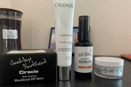 Ysl тушь, caudalie флюид, oskia маска, ciracle, er