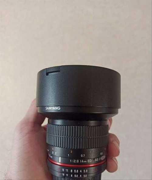 Объектив samyang 14mm f2.8 для Nikon