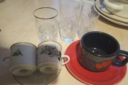 Кофейные чашки, блюдца, бокалы СССР и гдр