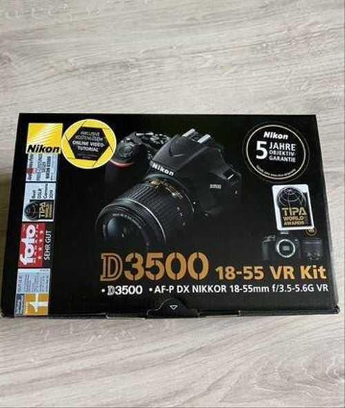 Фотоаппарат Nikon D3500 Kit черный AF-P 18-55mm VR