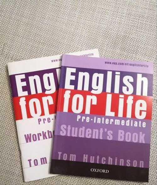 Учебник тетрадь English for Life Pre-Intermediate