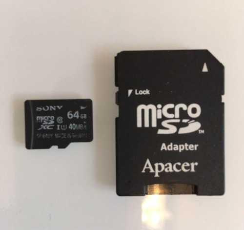 Карта памяти MicroSD 64gb