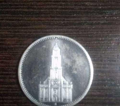 5 марок серебро.1935 г.(кирха)