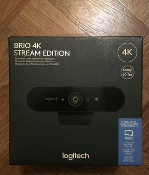 Веб-камера Logitech brio 4k новая
