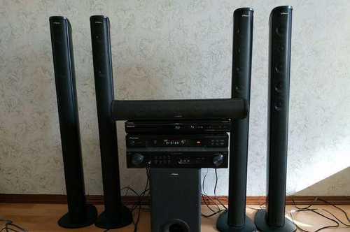 AV Ресивер Pioneer VSX-818V-K+Акустика+DVD