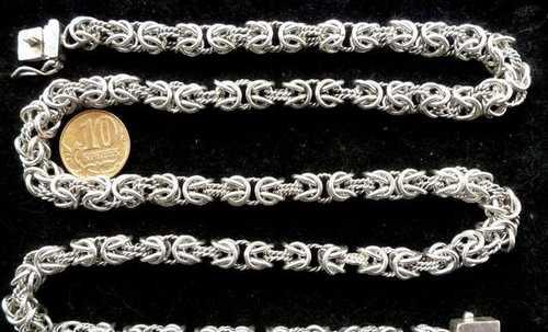 Серебряная цепь Кардинал 70грамм/62см.Коробка