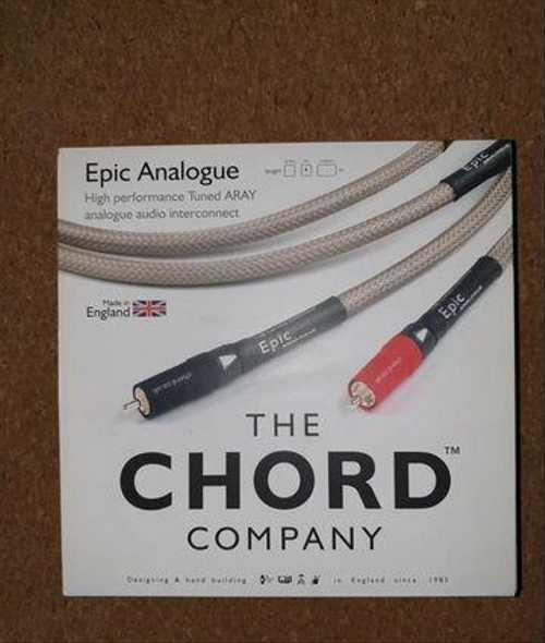 Межблочный кабель chord company Epic RCA 1.0 RCA