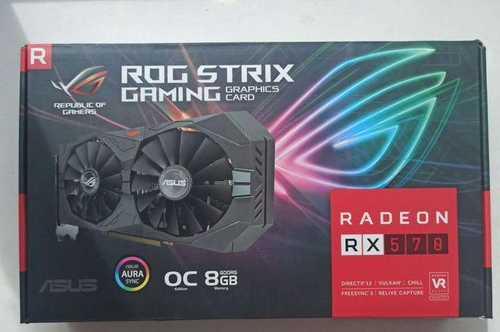 Видеокарта Asus AMD Radeon RX570 8gb strix oc