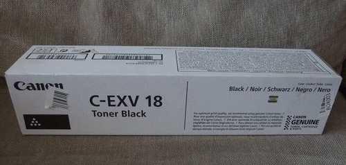 Катридж тонер Canon C-EXV18 Black новый (Japan)