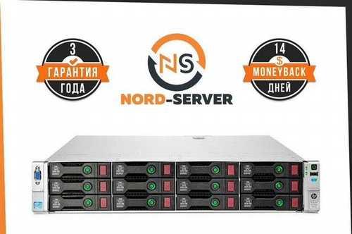 Сервер HP DL380e Gen8 12LFF + 2SFF E5-2430 v2 64GB