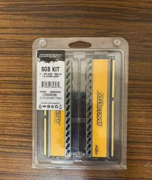 Оперативная память Crucial ddr3 2x4gb 1866MHz