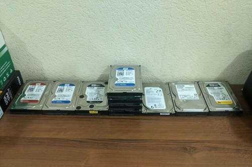 HDD SATA жёсткие диски в ассортименте, 1tb, 500gb