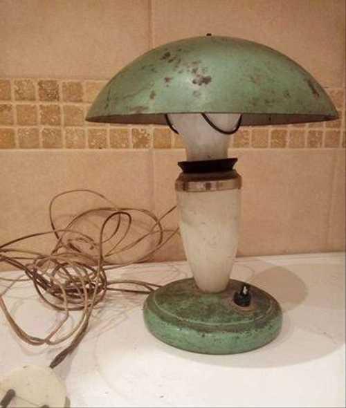 Лампа настольная грибок СССР