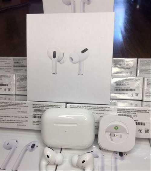 Airpods Pro c шумоподавлением, + чехол в подарок