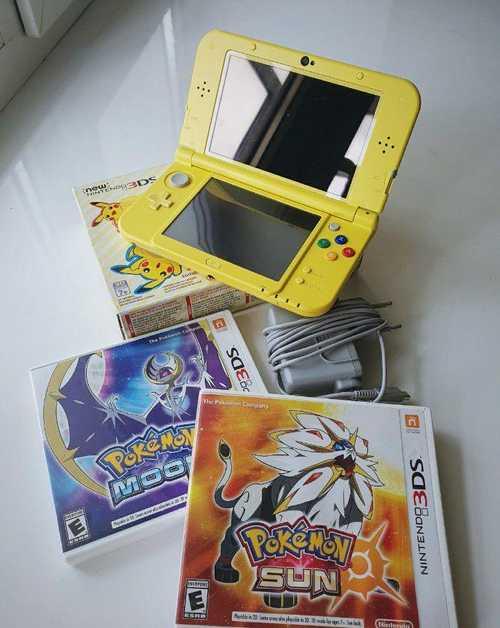 Nintendo 3DS XL + 2 игры Pokmon SUN + moon