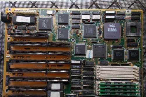 Ретро комплект 386-A / Intel 386 DX-25 / 1MB