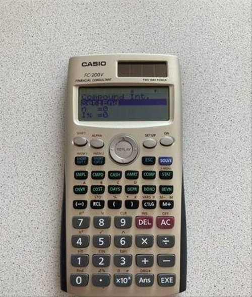 Финансовый калькулятор Casio FC-200v
