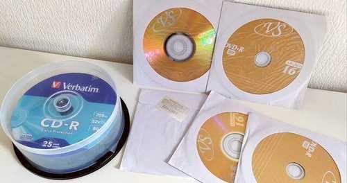 22x CD-R Verbatim + 5x DVD+R VS
