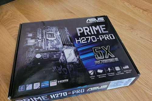 Материнская плата Asus prime H270-PRO + проц