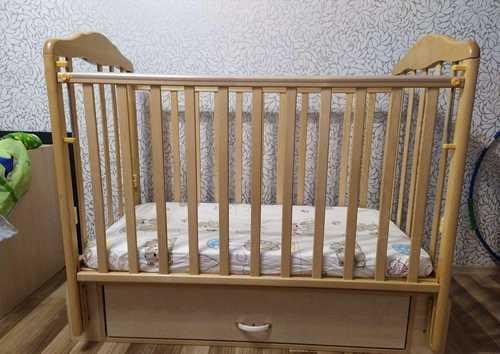 Кровать детская скв Березка с двойным маятником